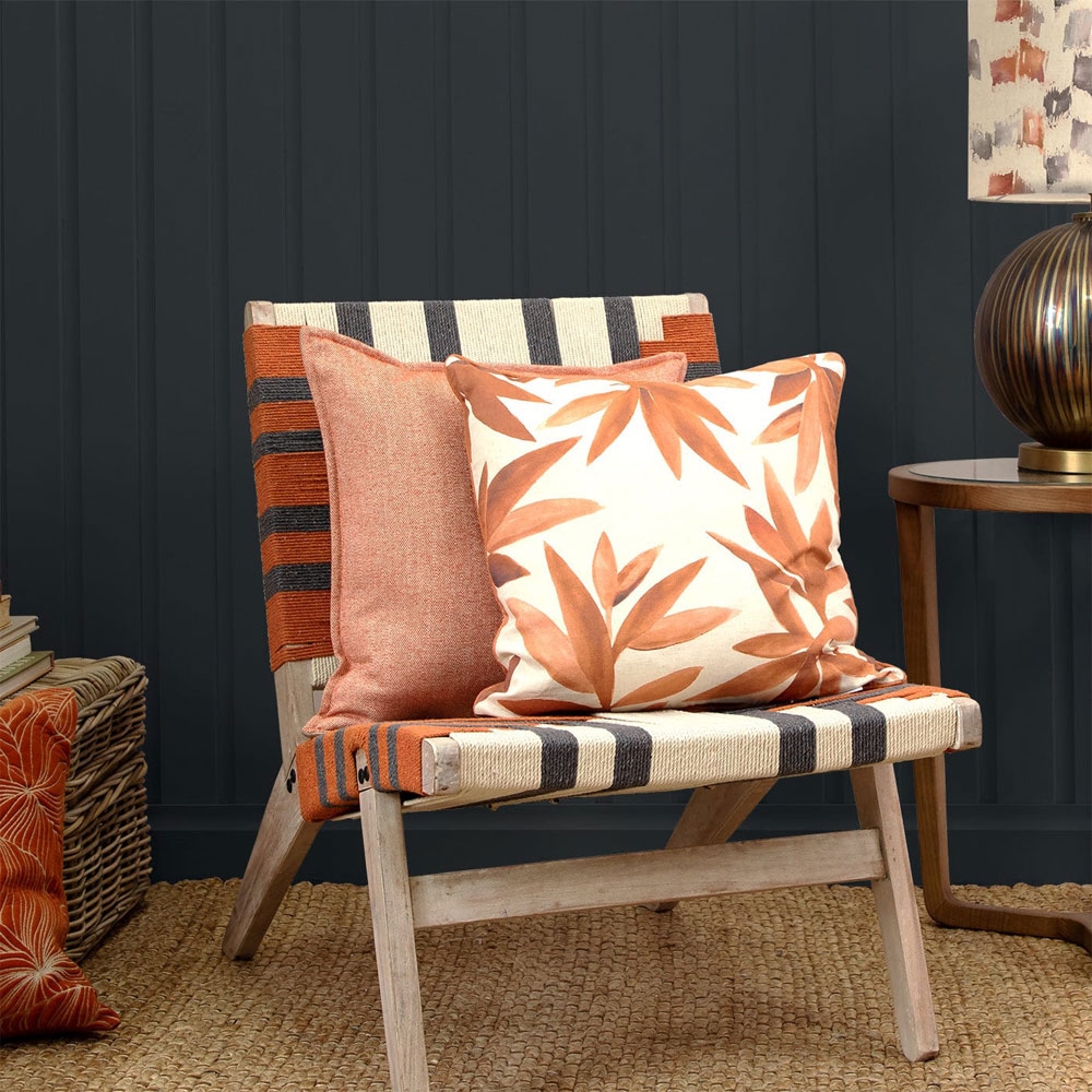 Voyage Silverwood 50cm Cushion Amber - Glasswells