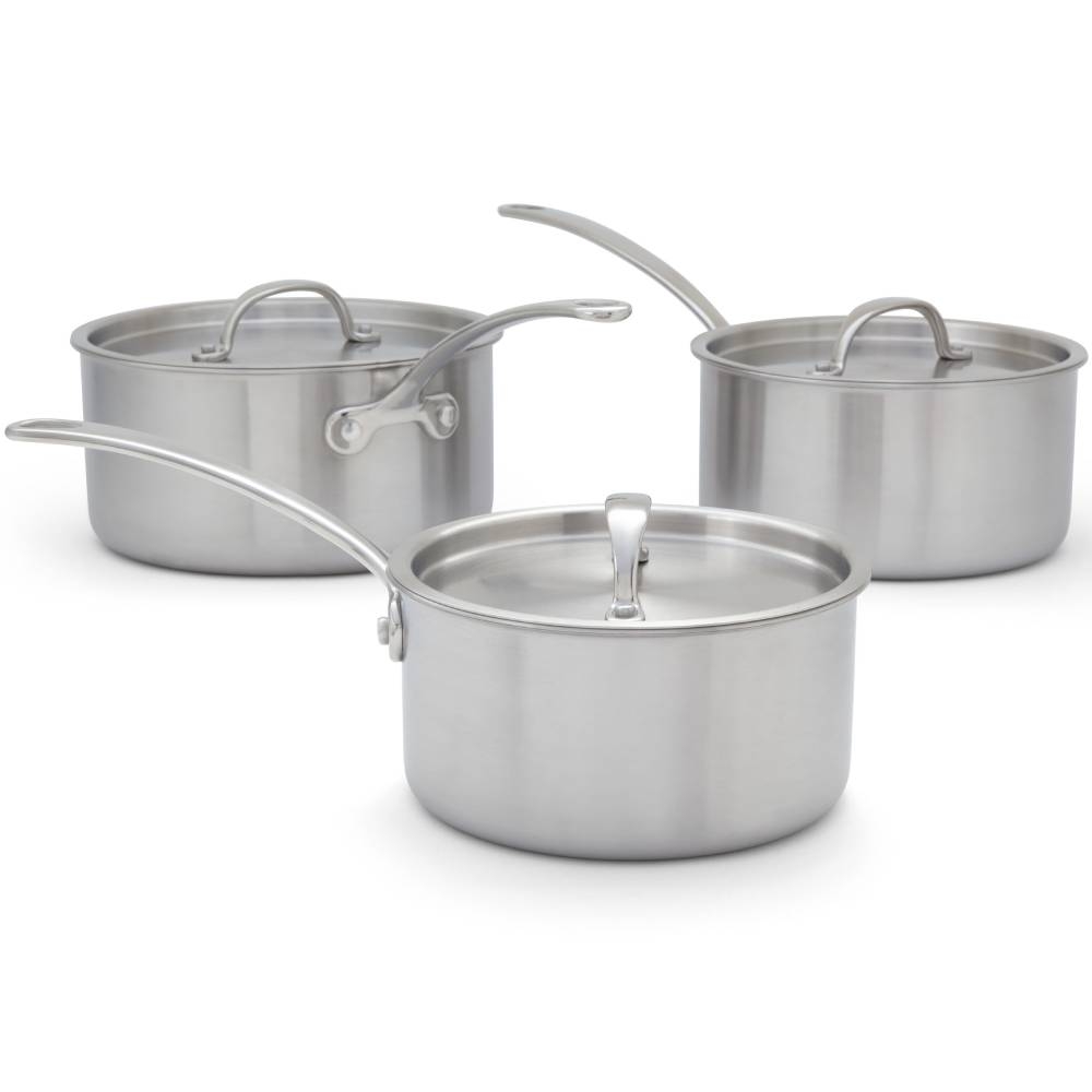 Stellar Eclipse 3 Piece Saucepan Set - Glasswells