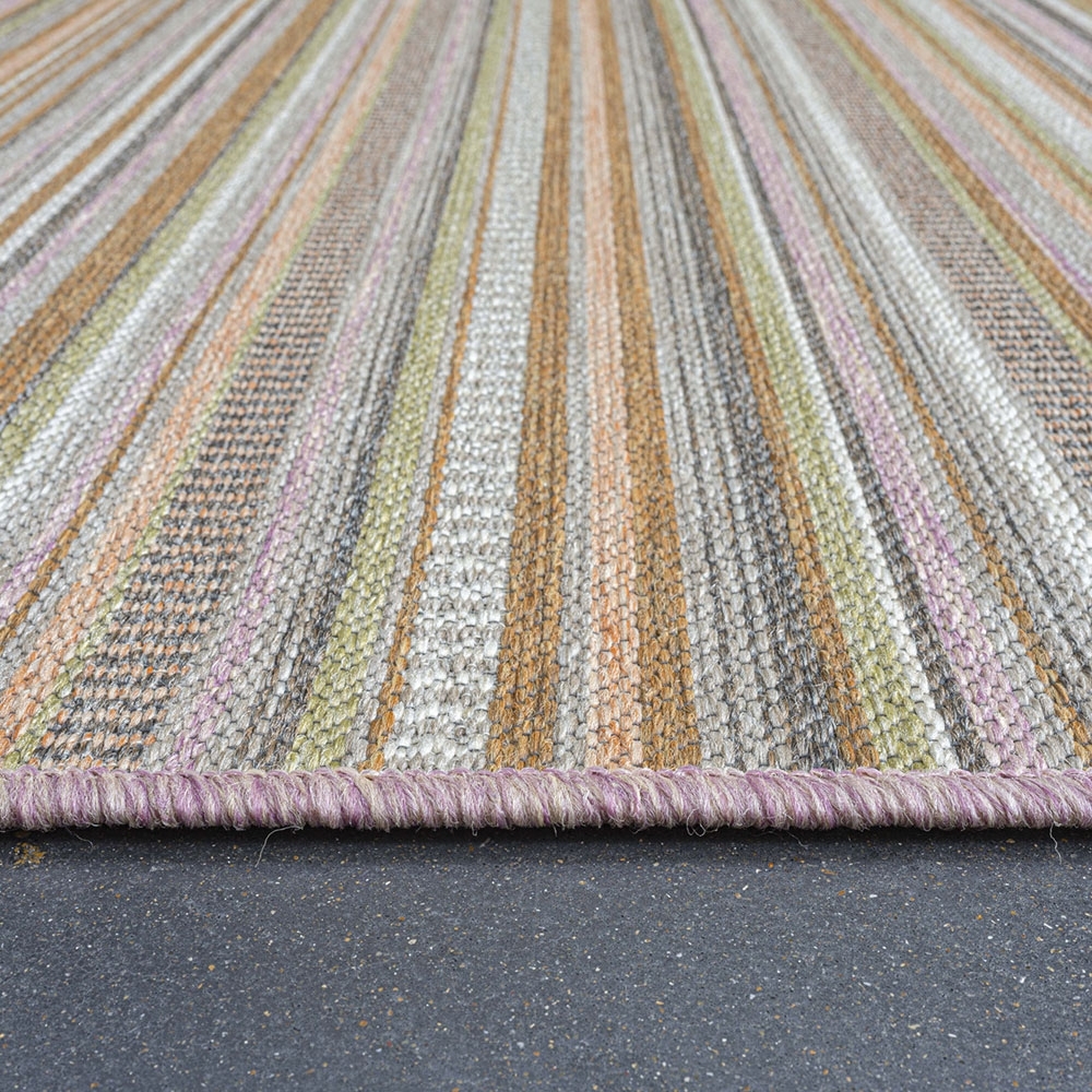 Brighton Pink Strip Rug - Glasswells