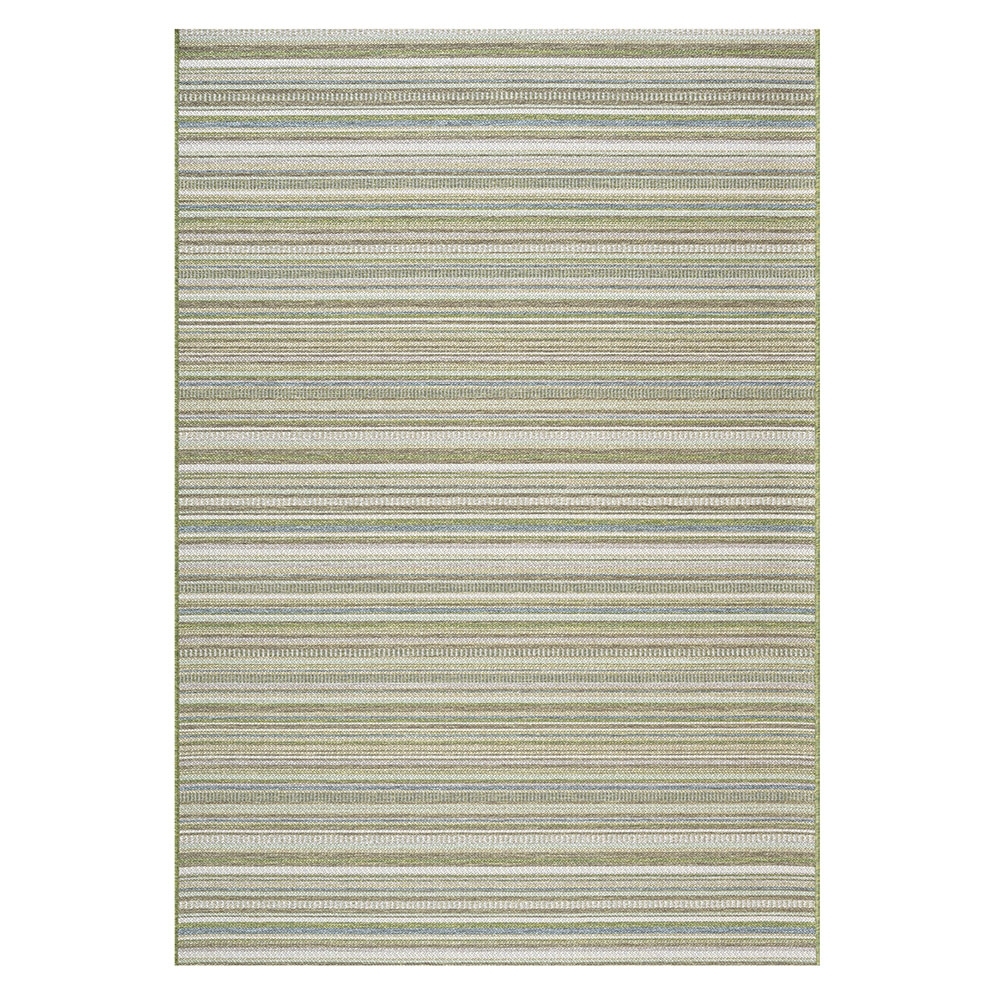 Brigton Green Stripe Rug - Glasswells