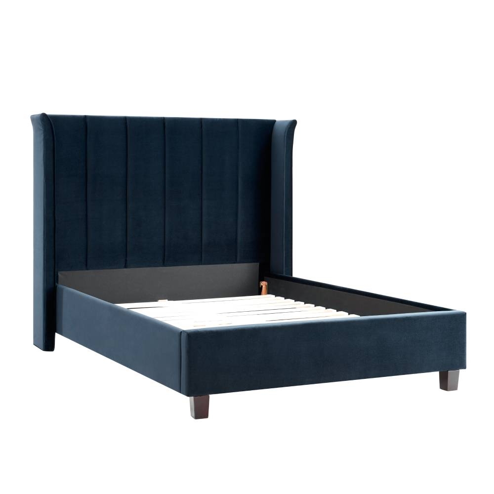 Phoenix Bed Frame Navy Blue - Glasswells