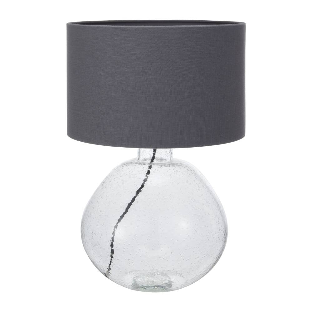 Organic Shape Clear Bubble Glass Table Lamp - Glasswells