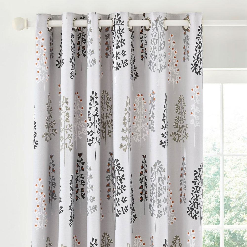 Helena Springfield Dahl Lined Curtains 168cm x 183cm Mono - Glasswells