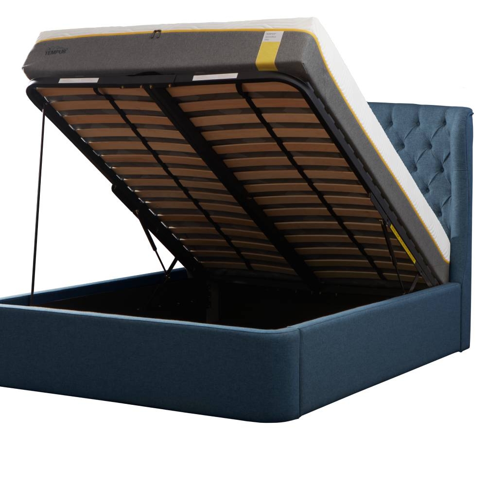 Holcot Ottoman Bed Frame Shetland Navy - Glasswells