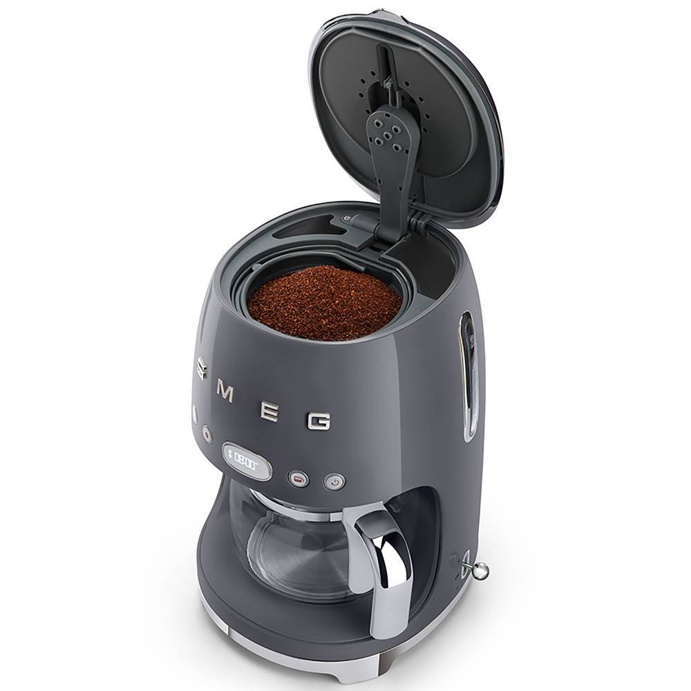 Smeg Drip Coffee Machine Slate Grey - Glasswells
