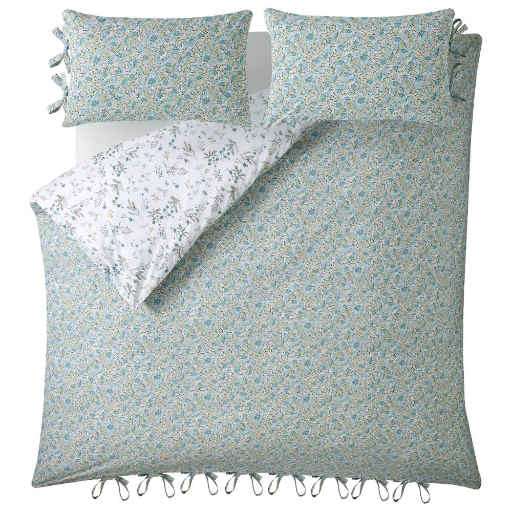 Laura Ashley Loveston Duvet Set Newport Blue - Glasswells