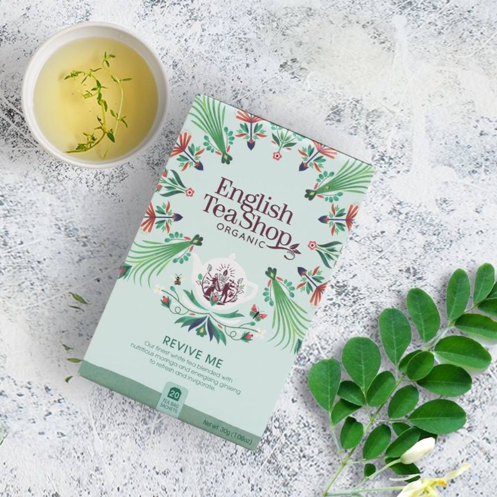 English Tea Shop Organic Revive Me Tea - Glasswells