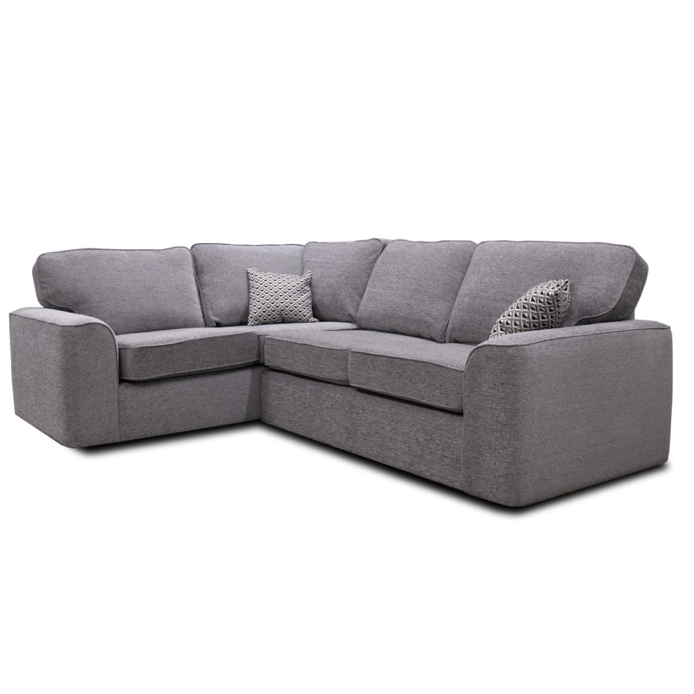 Isabella Corner Sofa LHF Platinum Grey - Glasswells