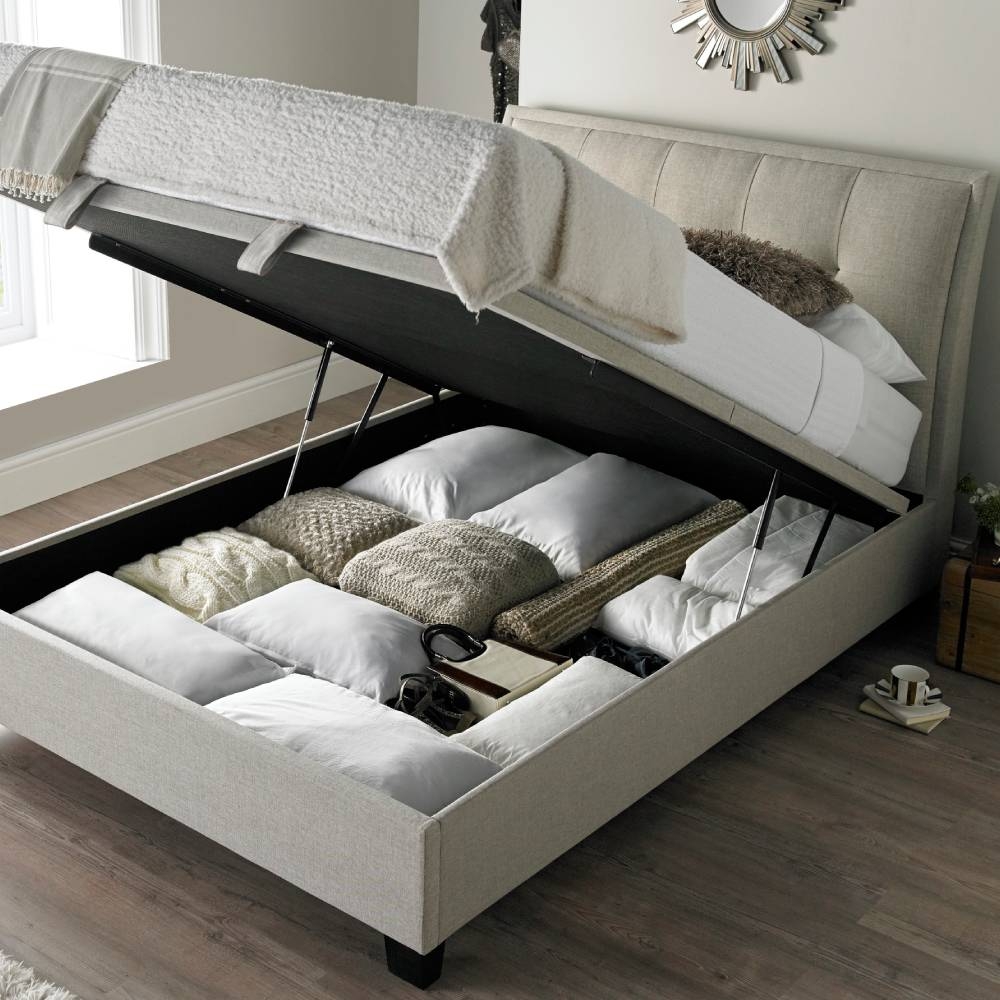 Ashley Ottoman Bed Pendle Oatmeal - Glasswells
