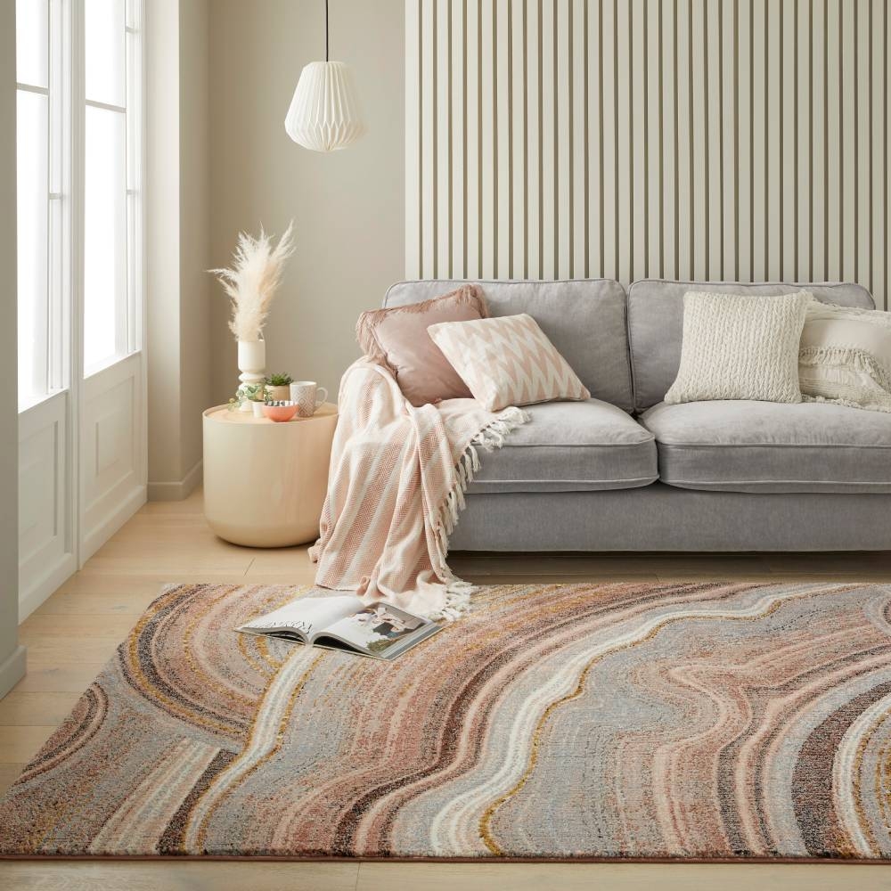 Benny Blush Grey Rug - Glasswells
