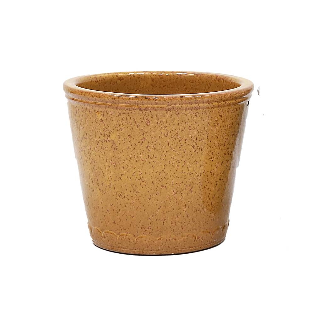 Clara Conical Pot - Orange - Glasswells