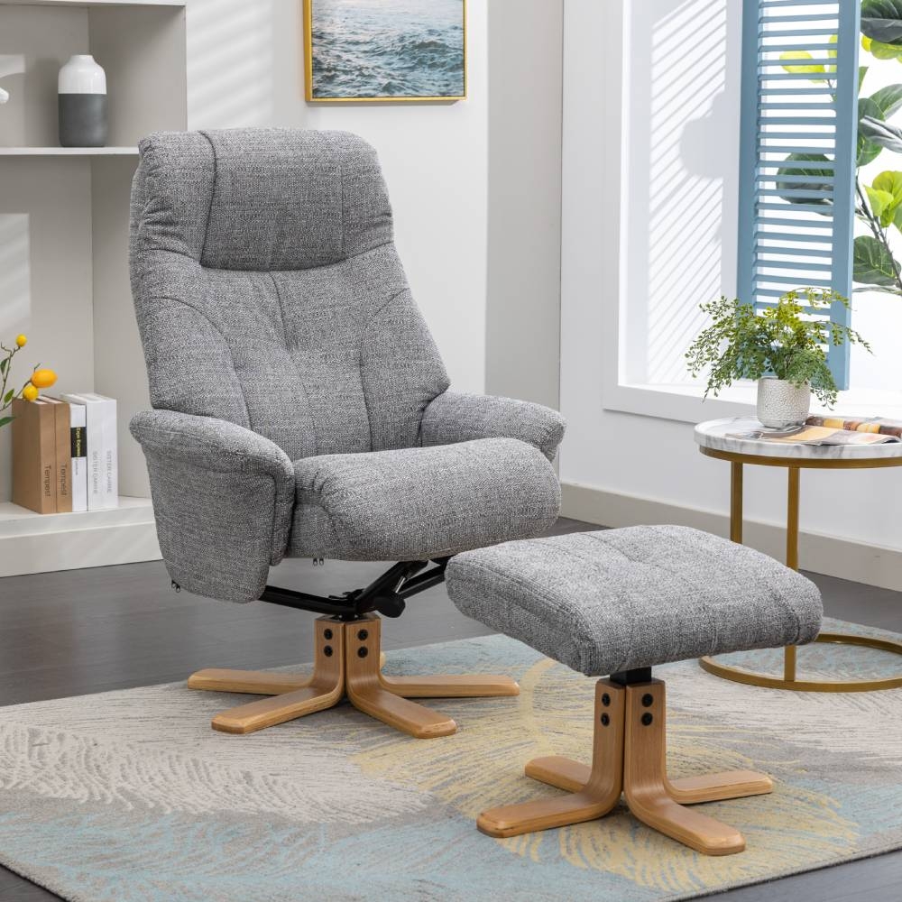 Deben Swivel Chair & Stool Lisbon Rock - Glasswells