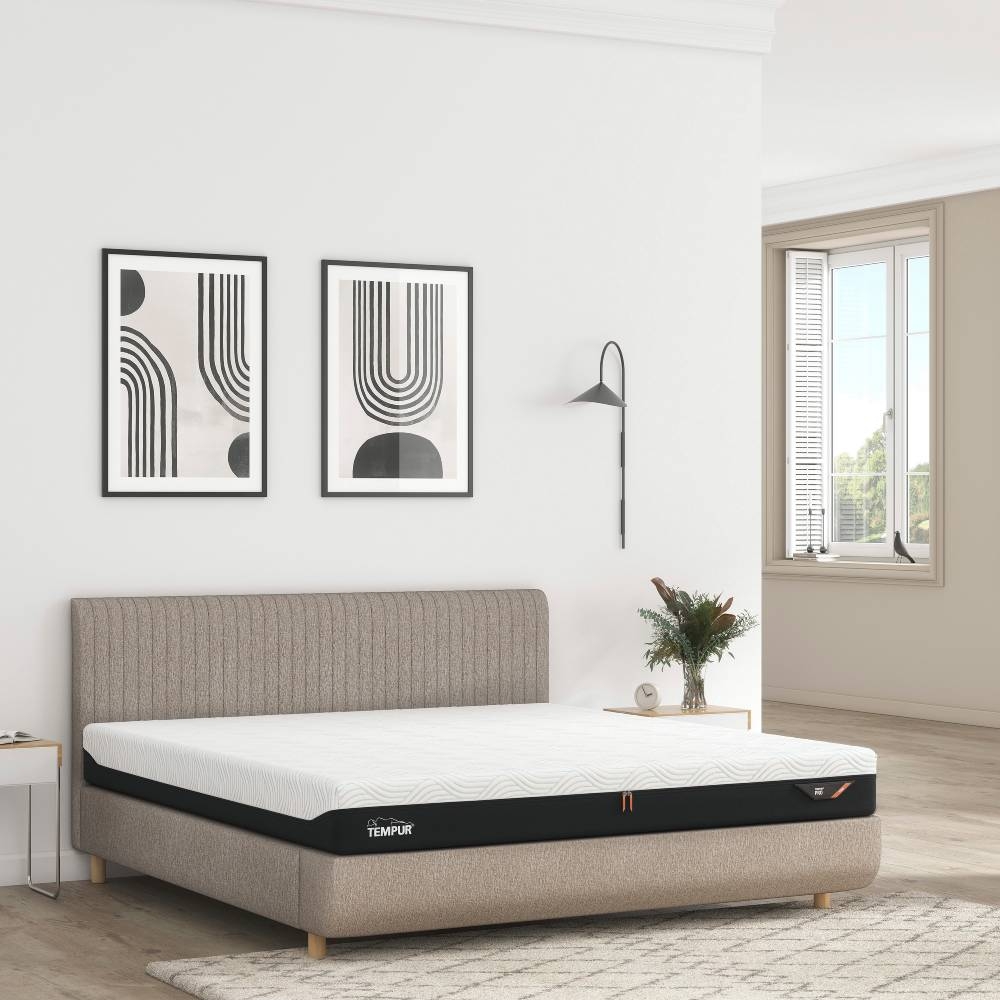 Tempur Arc Adjustable Disc Bed Frame With Vertical Headboard - Glasswells