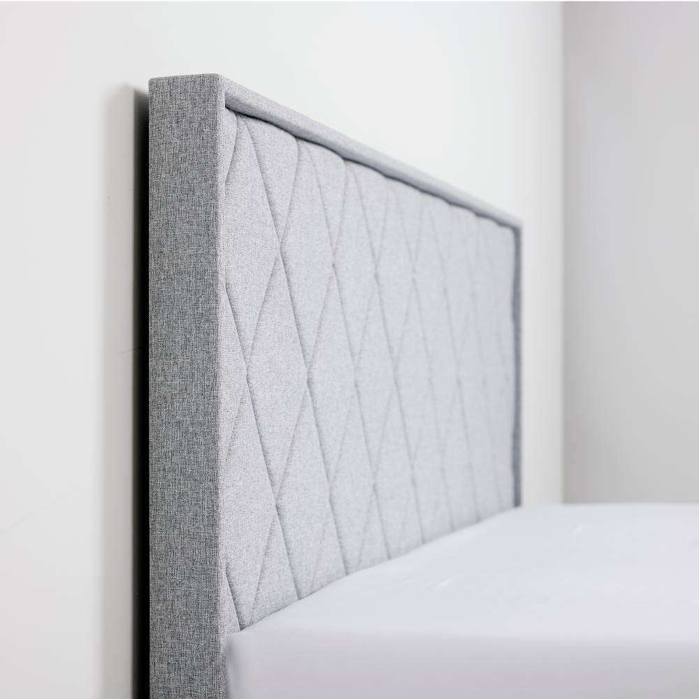 Tempur Arc Static Disc Bed Frame With Quilted Headboard - Glasswells