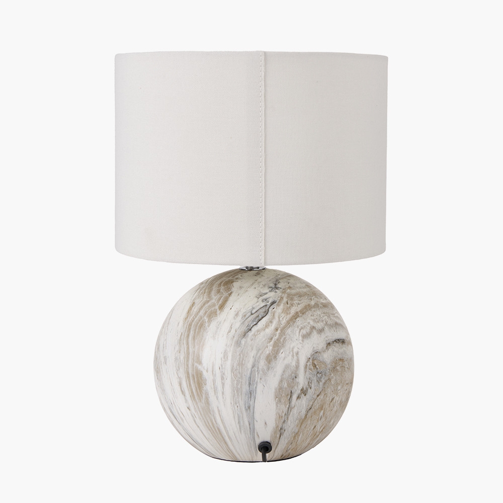 Viejo Ceramic Grey Stone Effect Table Lamp - Glasswells