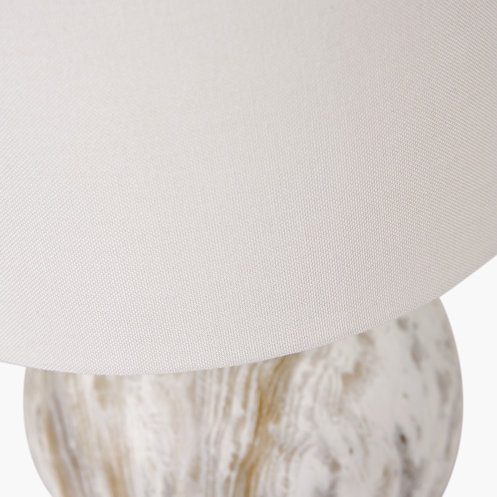 Viejo Ceramic Grey Stone Effect Table Lamp - Glasswells