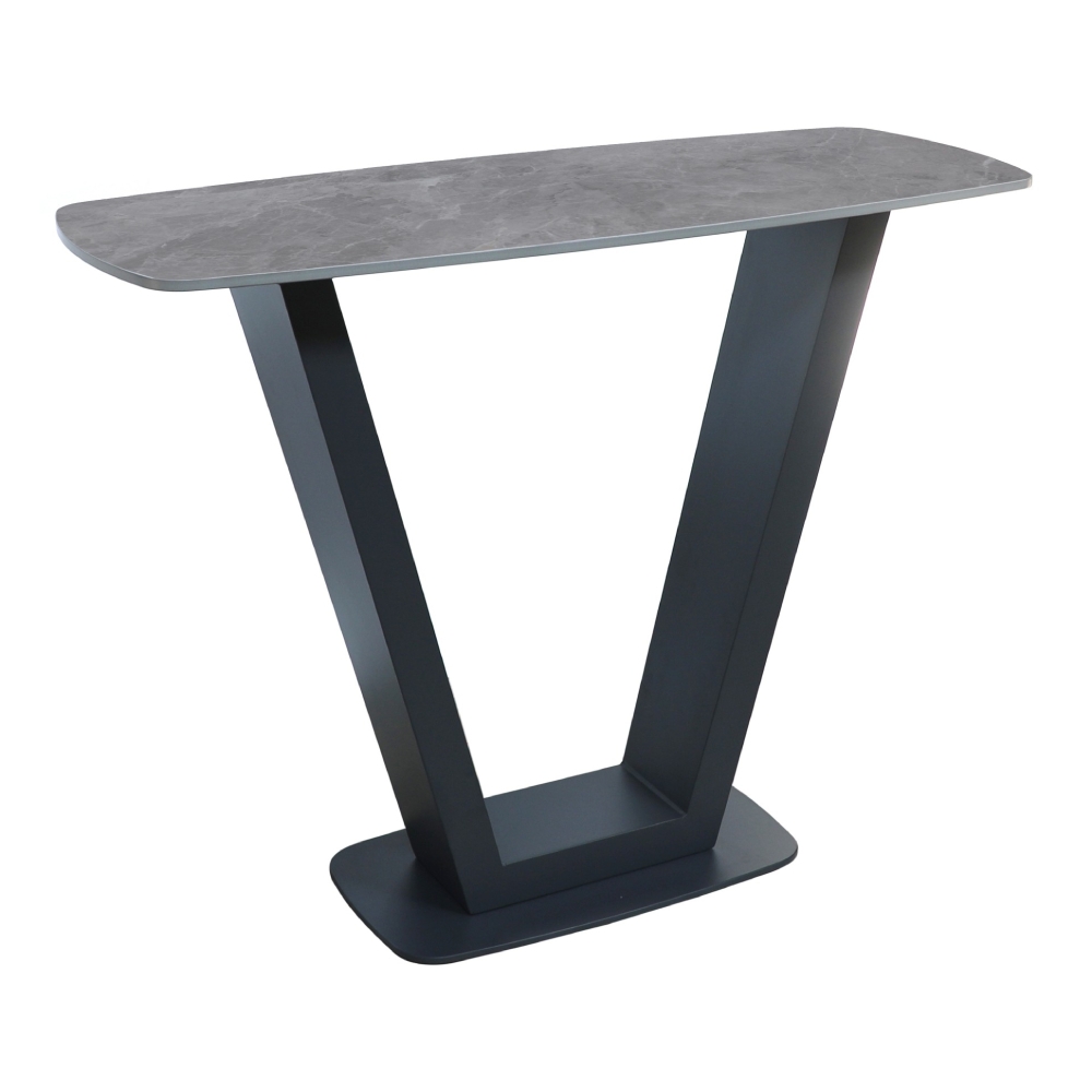 Ariel Console Table Grey - Glasswells