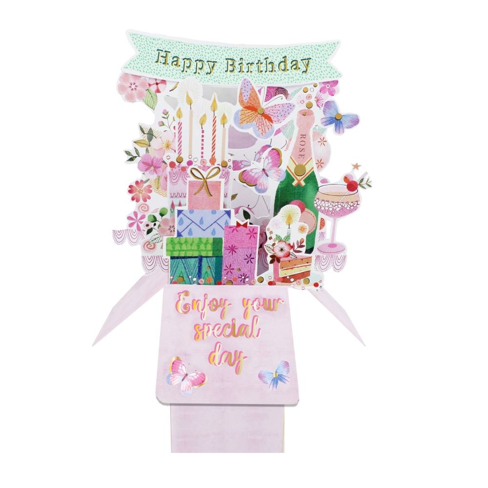 Open Birthday Icons Card - Glasswells