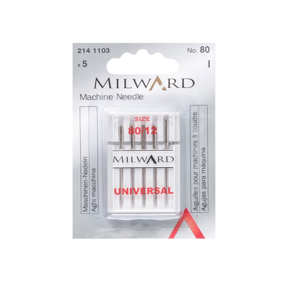 Sewing Machine Needles Universal 80(12) - Glasswells