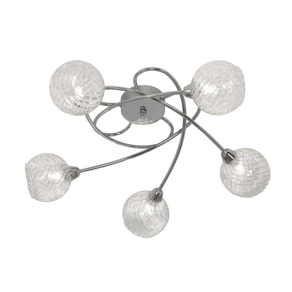Tarn 5 Light Ceiling Fitting Chrome - Glasswells
