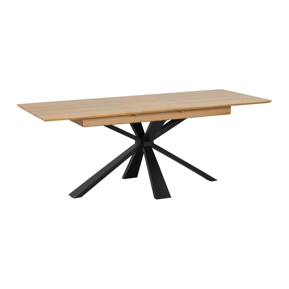 Hawthorn Extending Dining Table 160-200cm Metal Base - Glasswells