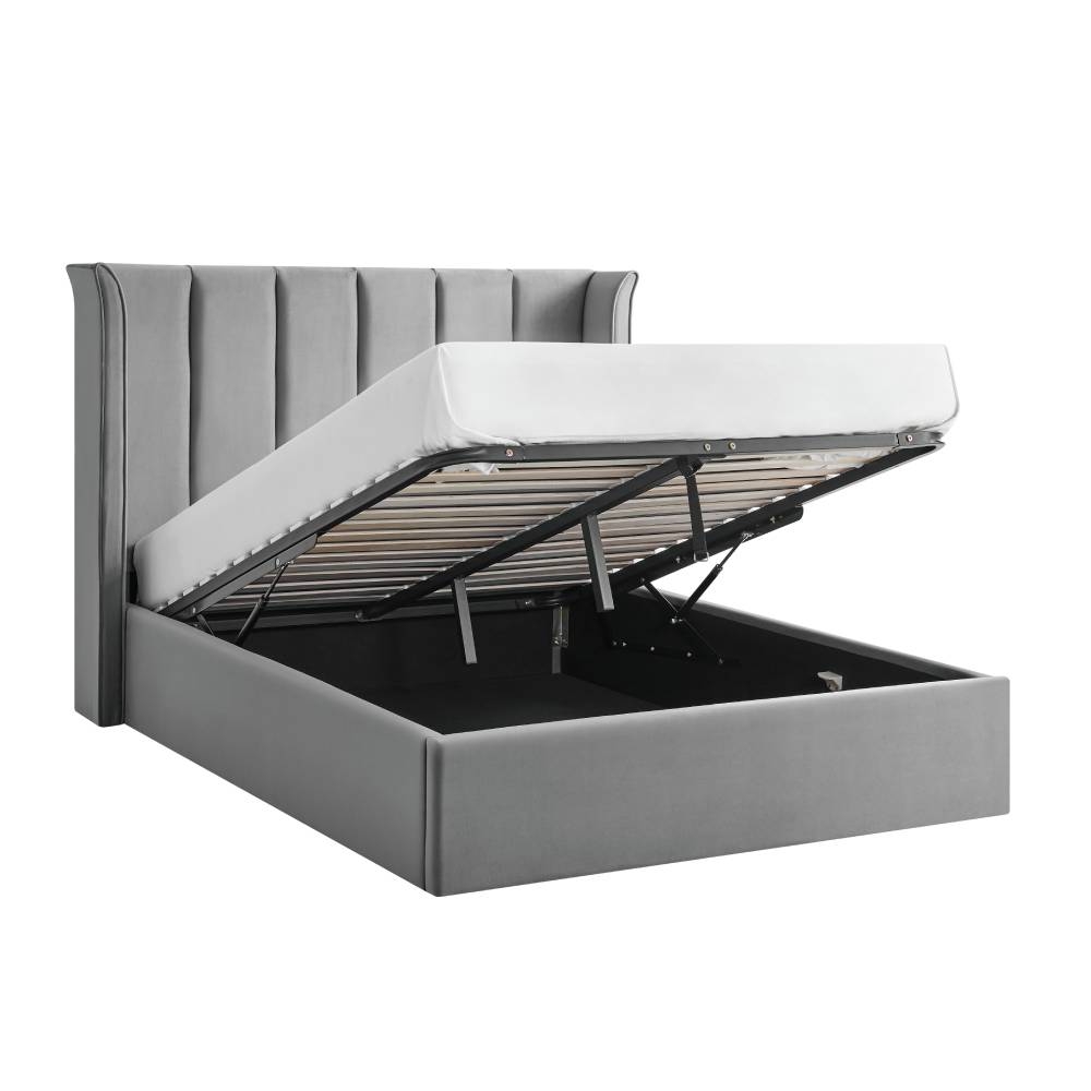 Phoenix Ottoman Ottoman Bed Frame Silver - Glasswells