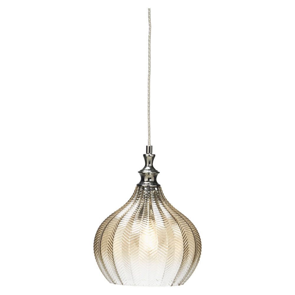 Darby Chrome Pendant Light - Glasswells