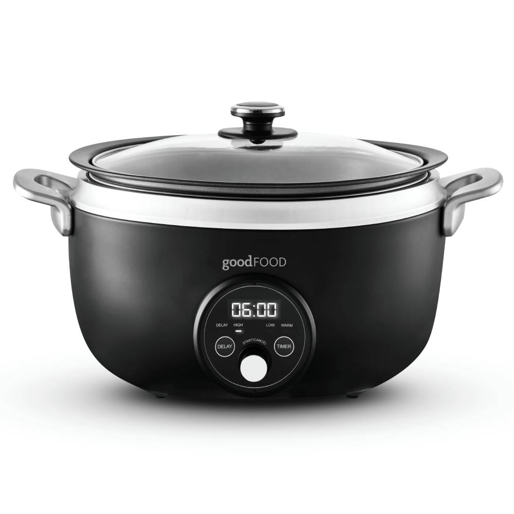 Good Food 3.5L Digital Slow Cooker Stainless Steel - Glasswells
