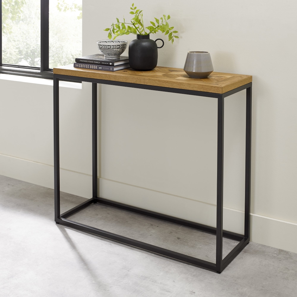 Rustic Narrow Console Table - Glasswells