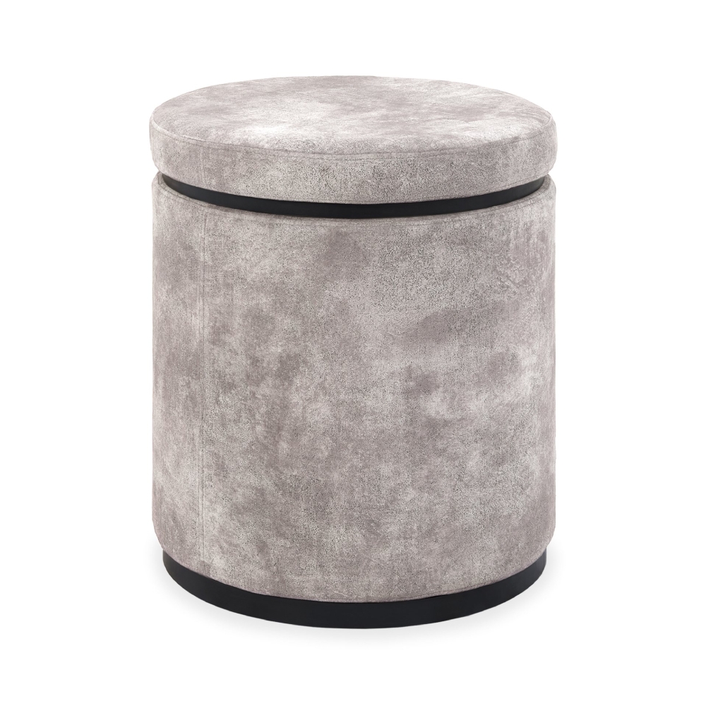 Vigo Upholstered Storage Stool - Glasswells