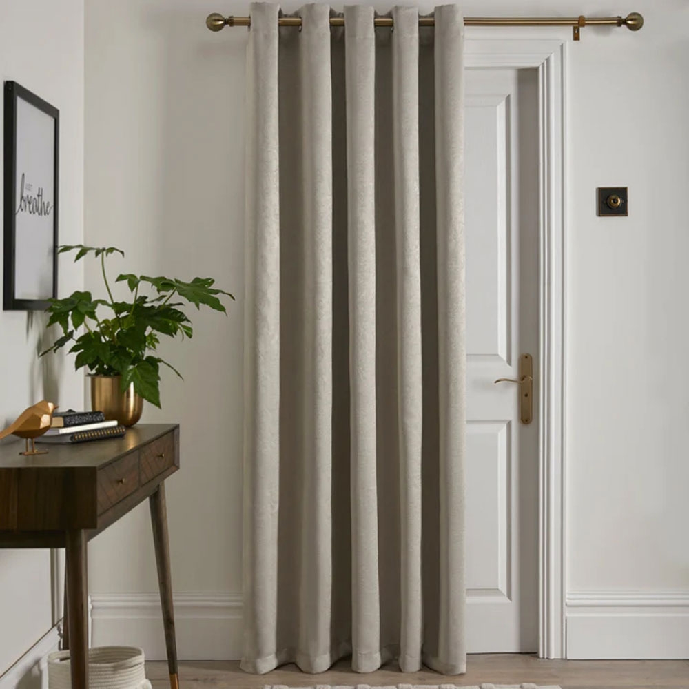 Strata Readymade Door Curtain Natural - Glasswells