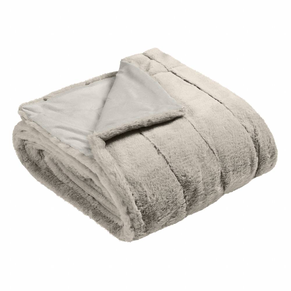 Paoletti Empress Throw 130X180cm Grey - Glasswells
