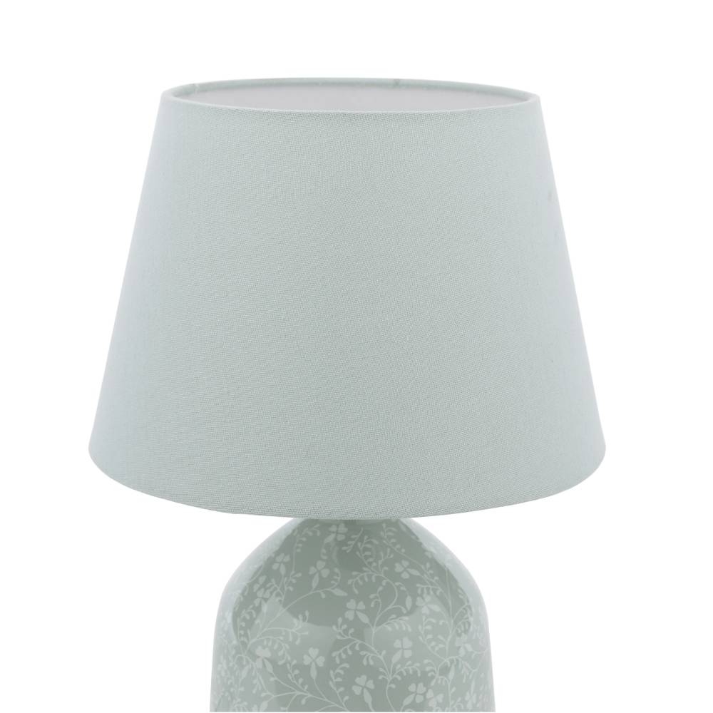 Laura Ashley Campion Table Lamp Blue With Shade - Glasswells