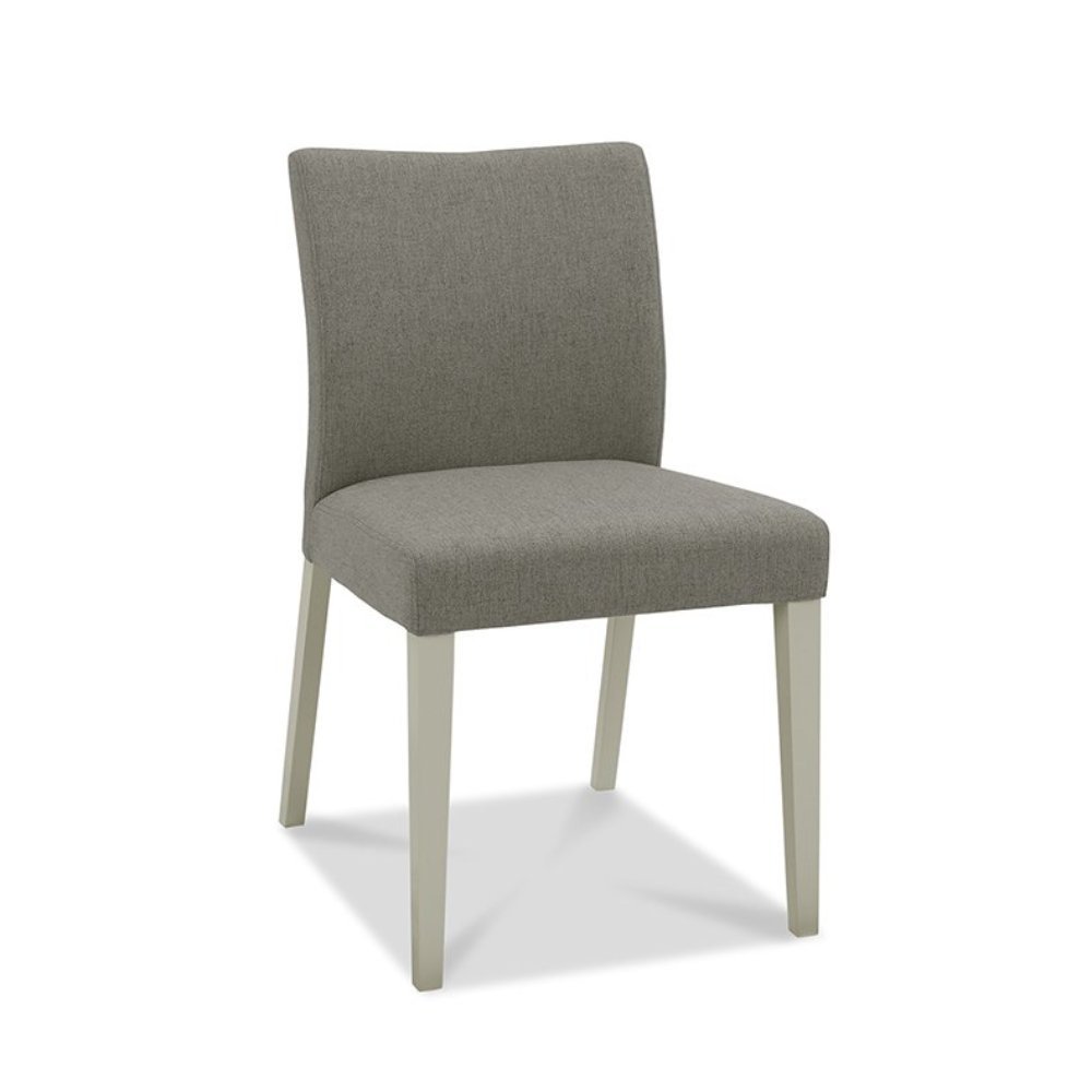 Burnham Upholstered Grey Washed Oak & Soft Grey Chair - Titanium ...