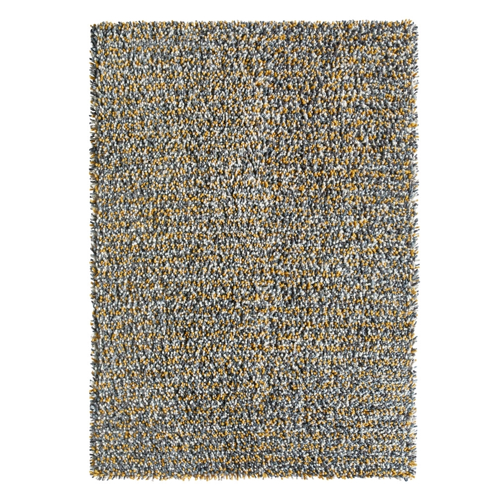 Honley Shaggy Rug Ochre - Glasswells