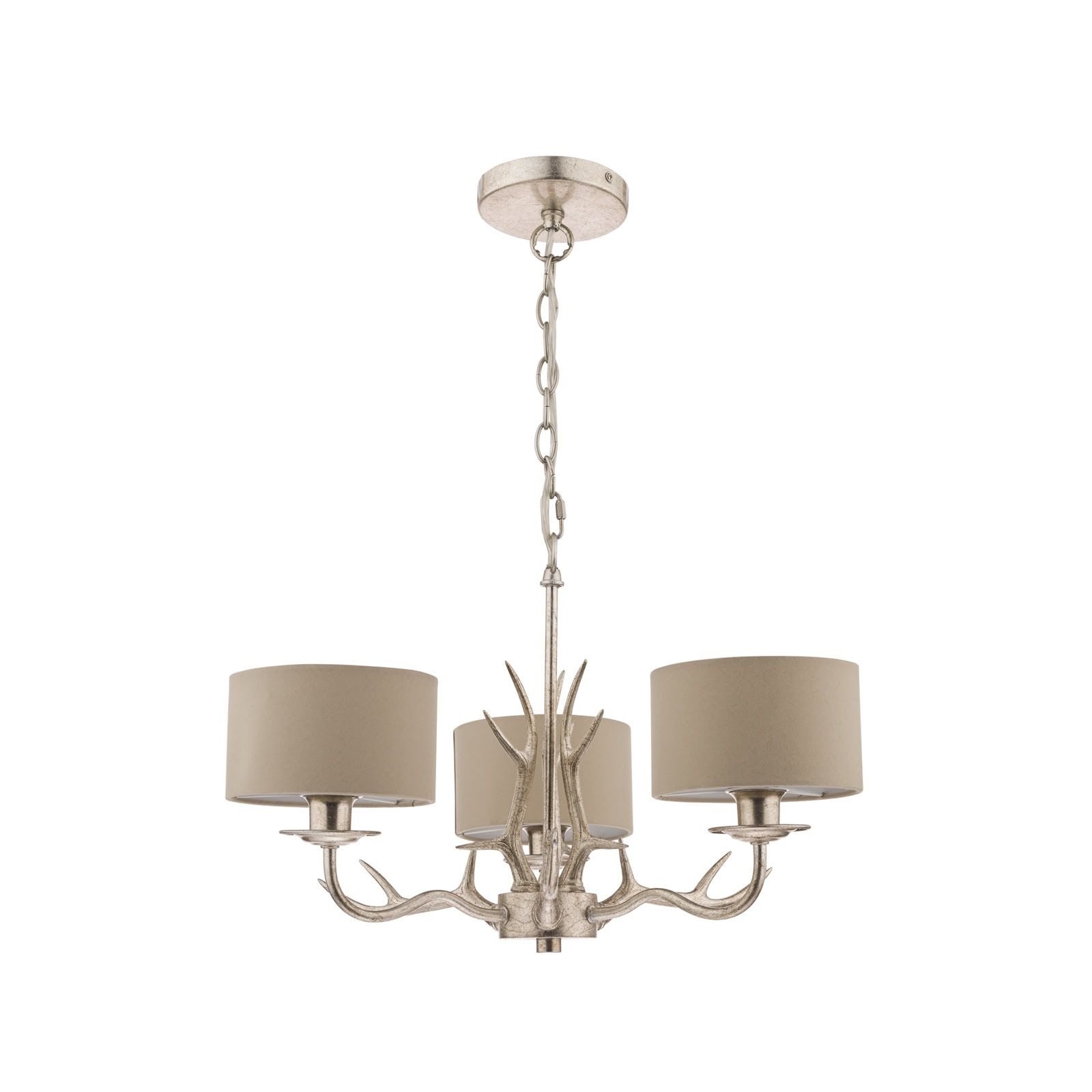 Laura Ashley Mulroy 3 Light Chandelier with Shades - Glasswells