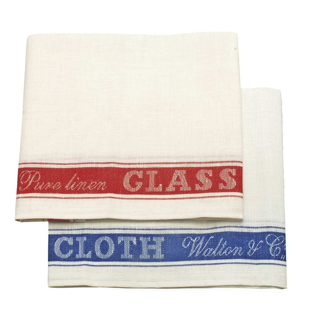 Walton & Co Glass Cloth Red - Glasswells