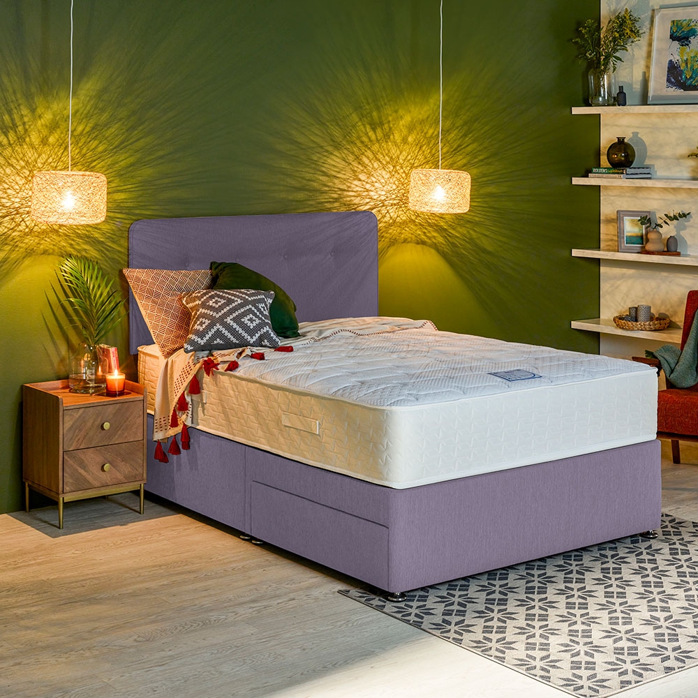 Melford Memory 1400 Divan Bed - Glasswells