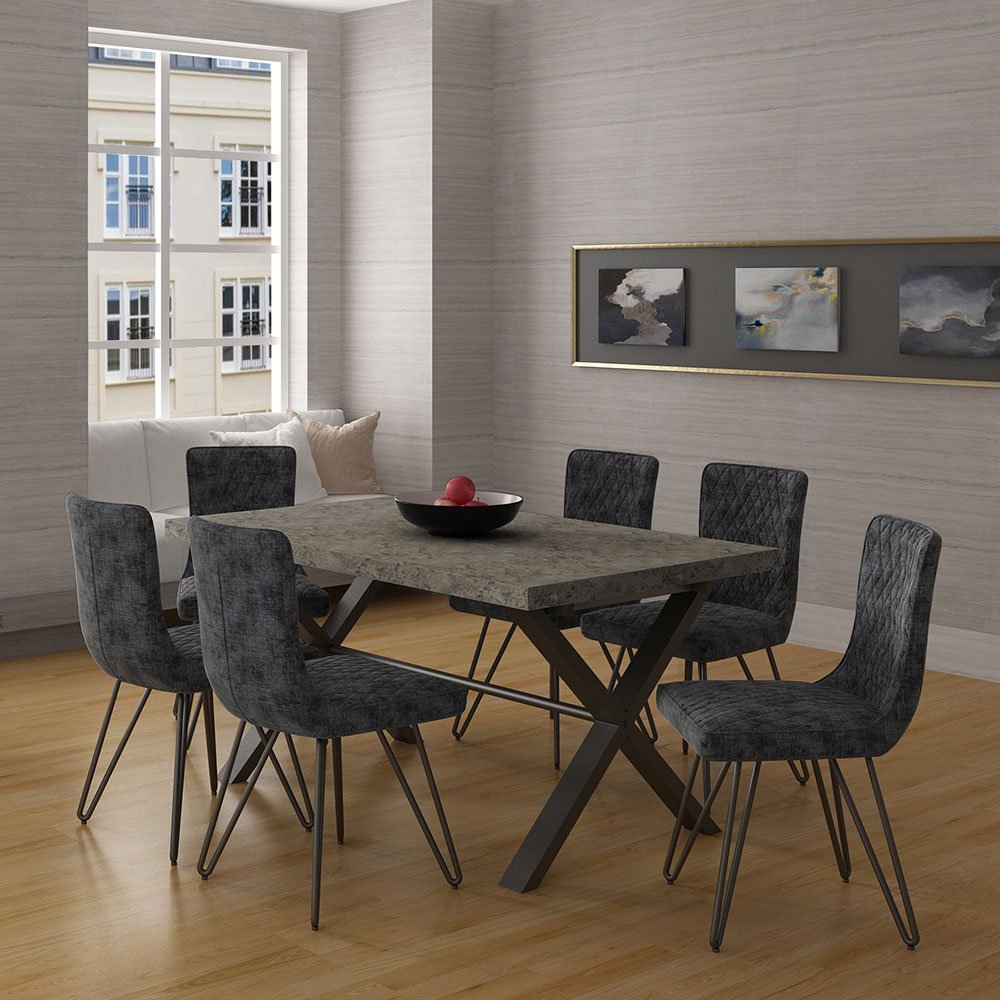 Fuji 190cm Dining Table Stone - Glasswells