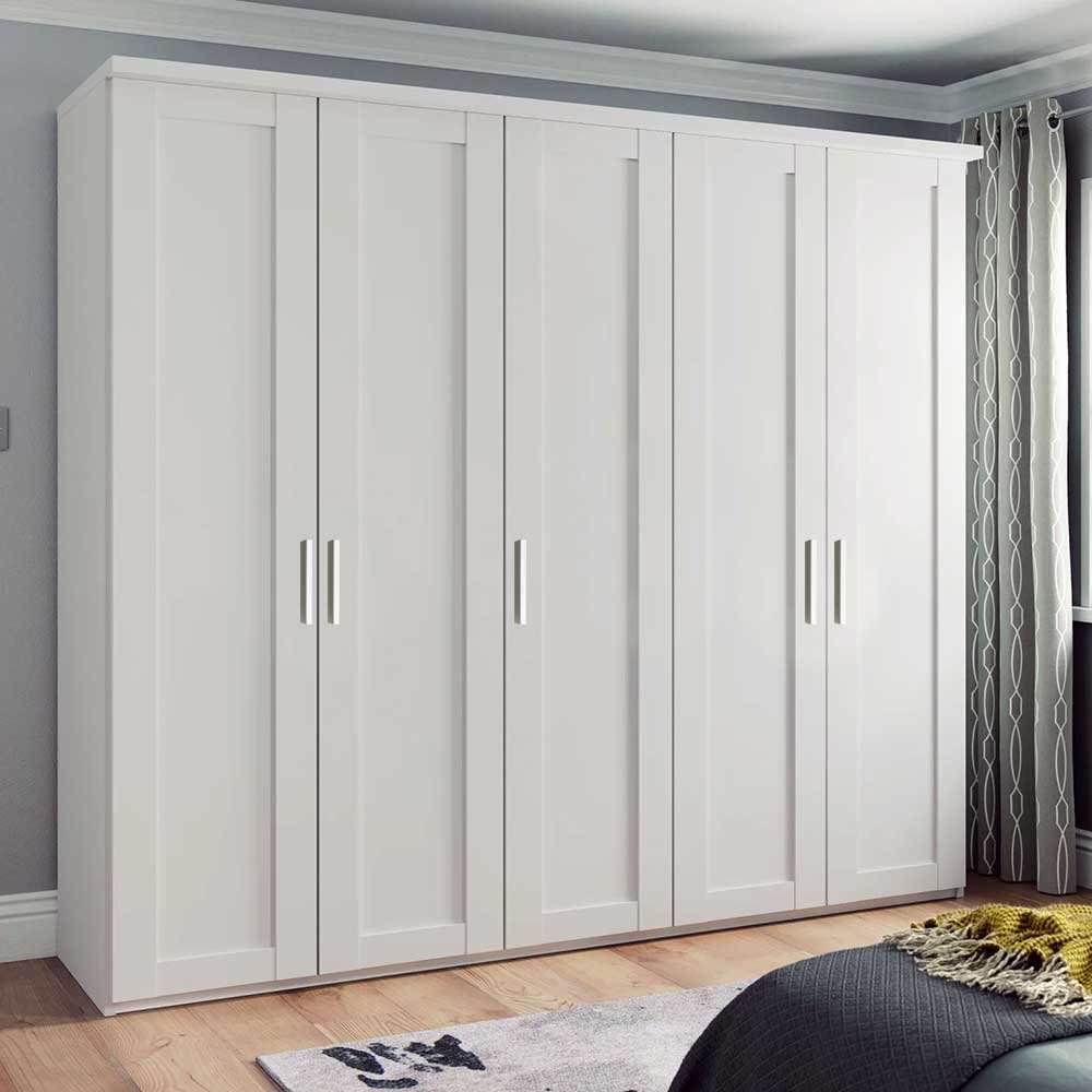 Cleveland 5 Door Wardrobe CLEVELAND 5 PLAIN DOOR WARDROBE INC CORNICE