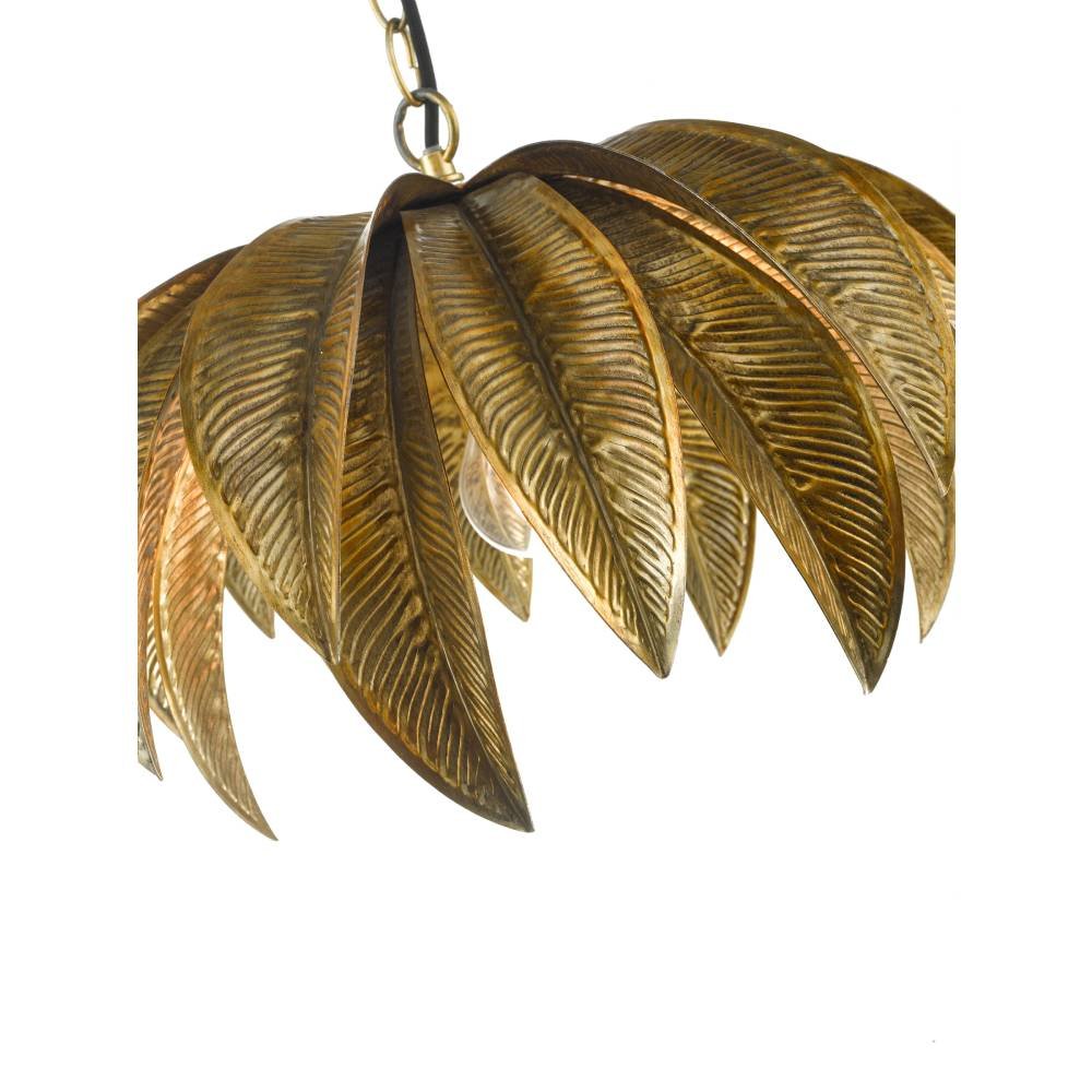 Dar Cara Ceiling Pendant Antique Gold - Glasswells