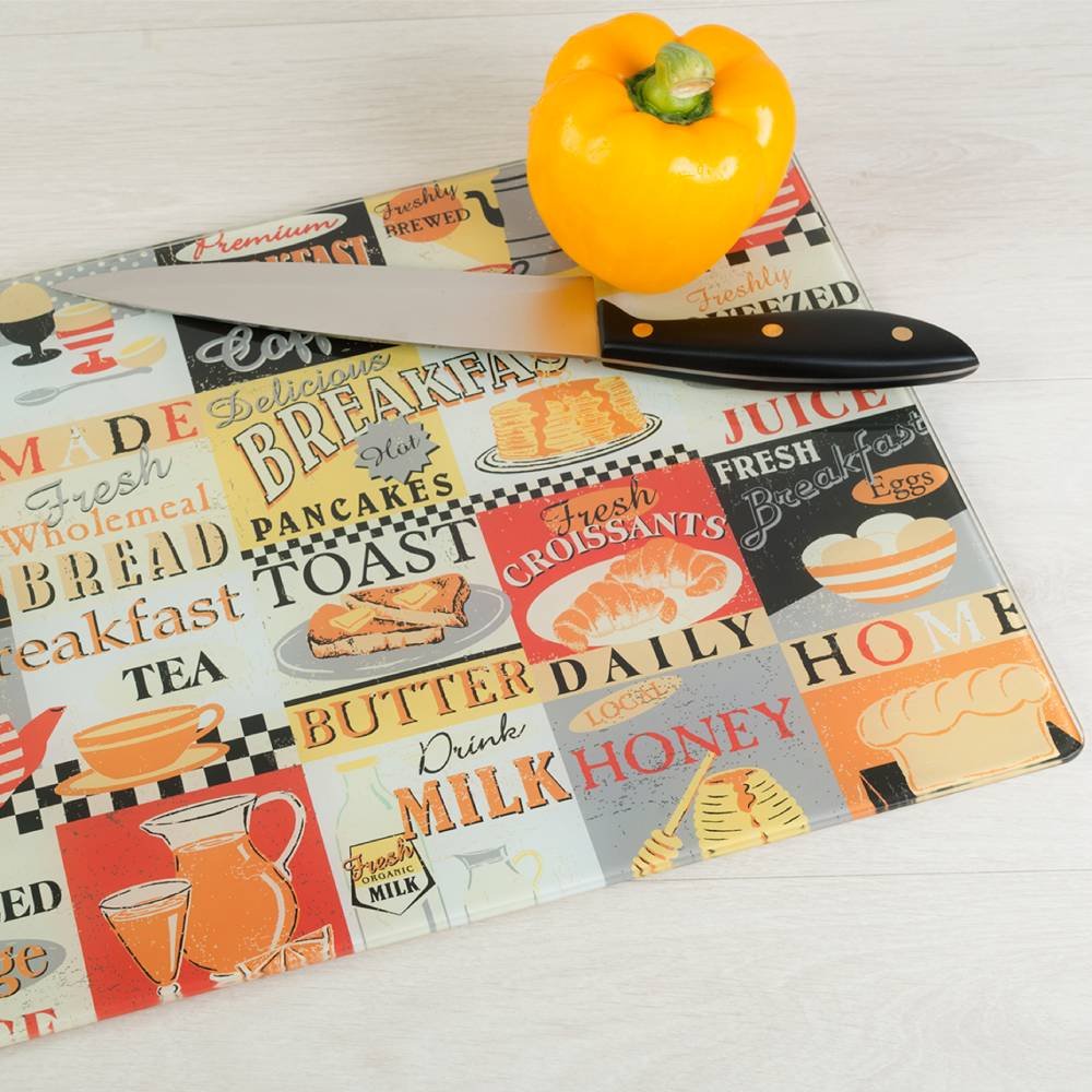 Everyday Home Retro Breakfast Worktop Protector - Glasswells