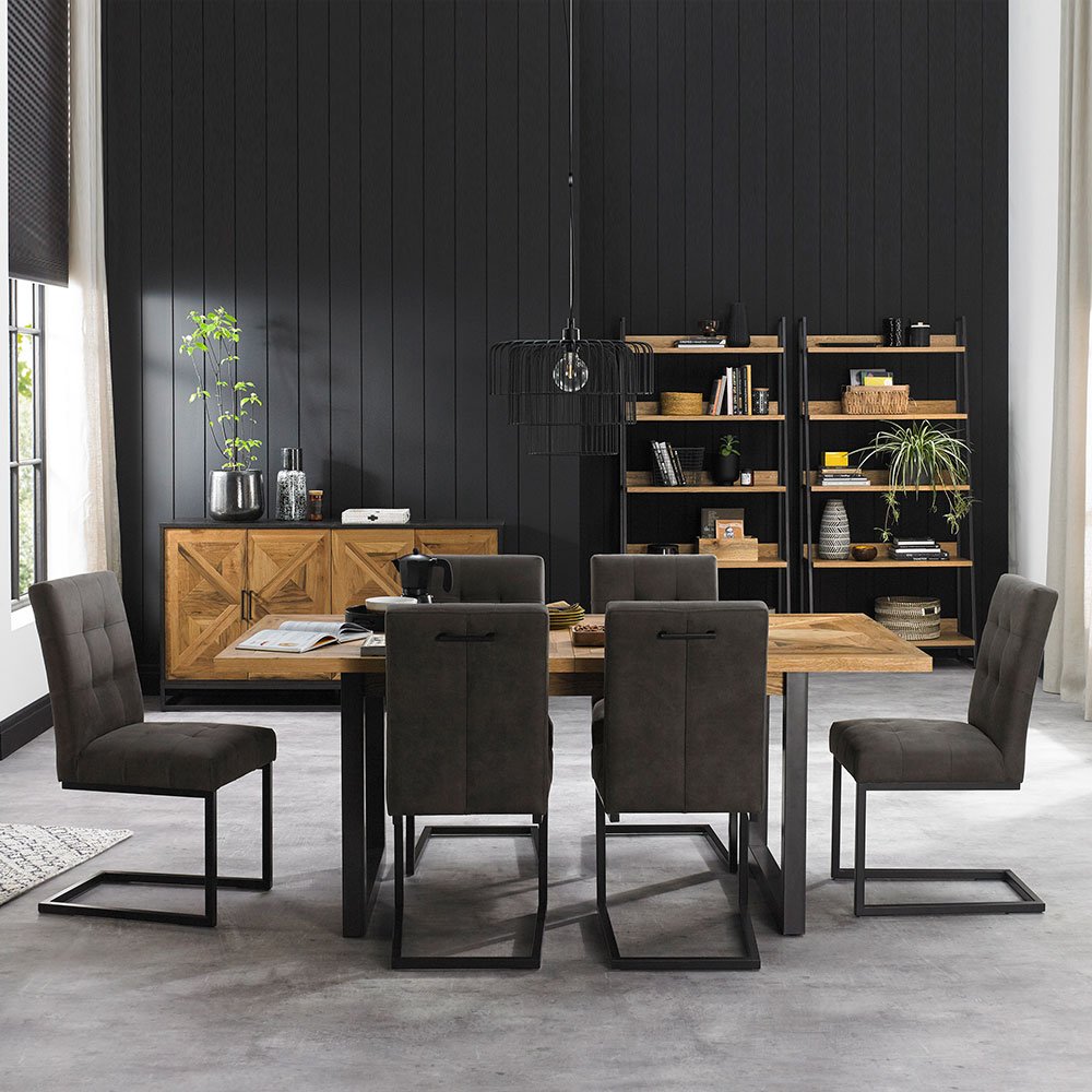 Rustic Extending Dining Table 190-240cm - Glasswells