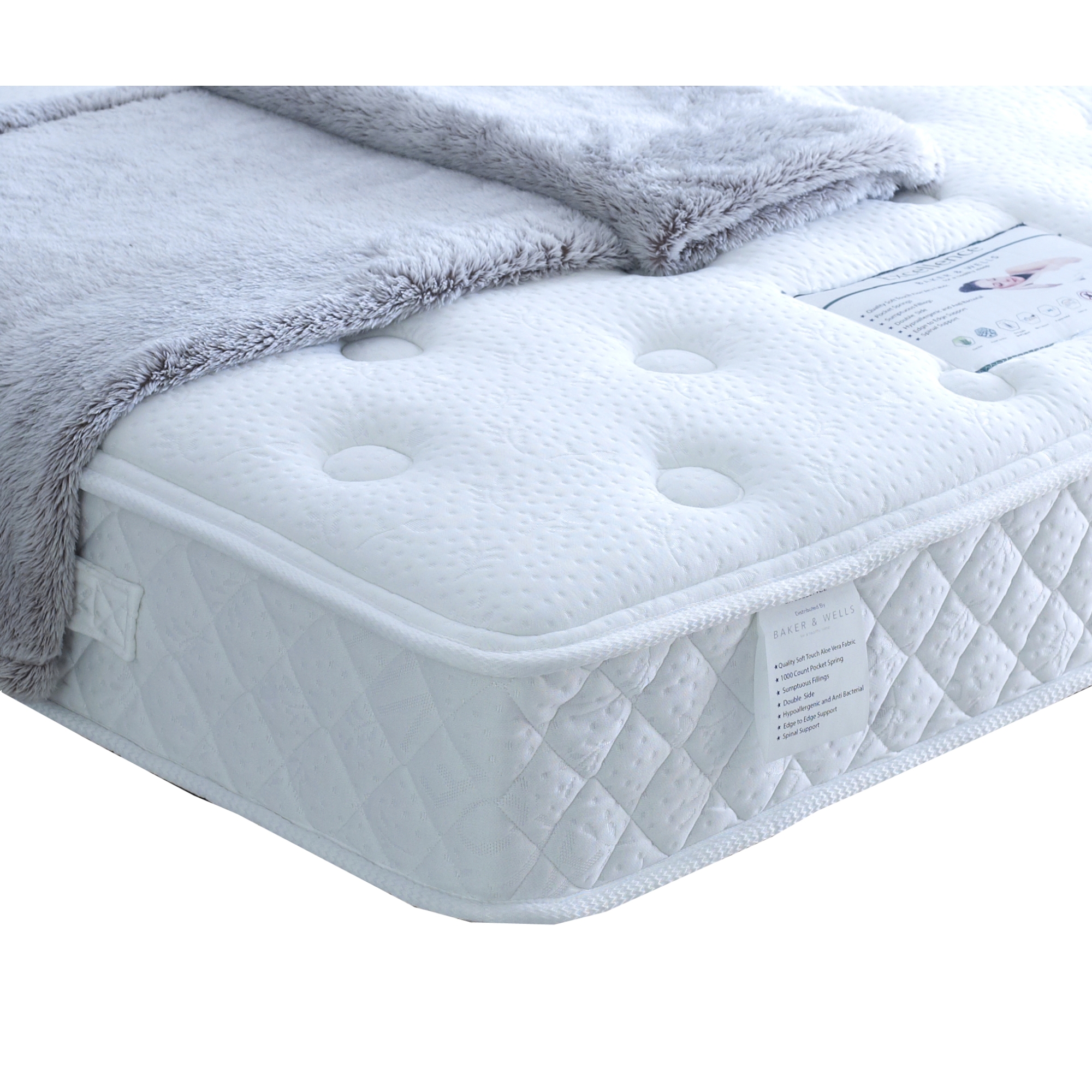 Excellence 1000 Pocket Mattress - Glasswells