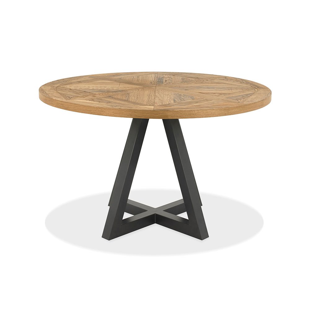 Rustic Circular Dining Table - Glasswells