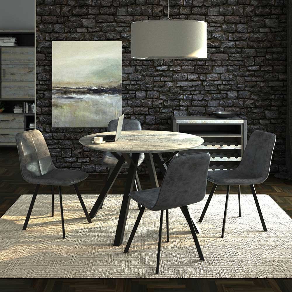 Titan Round Dining Table - Glasswells