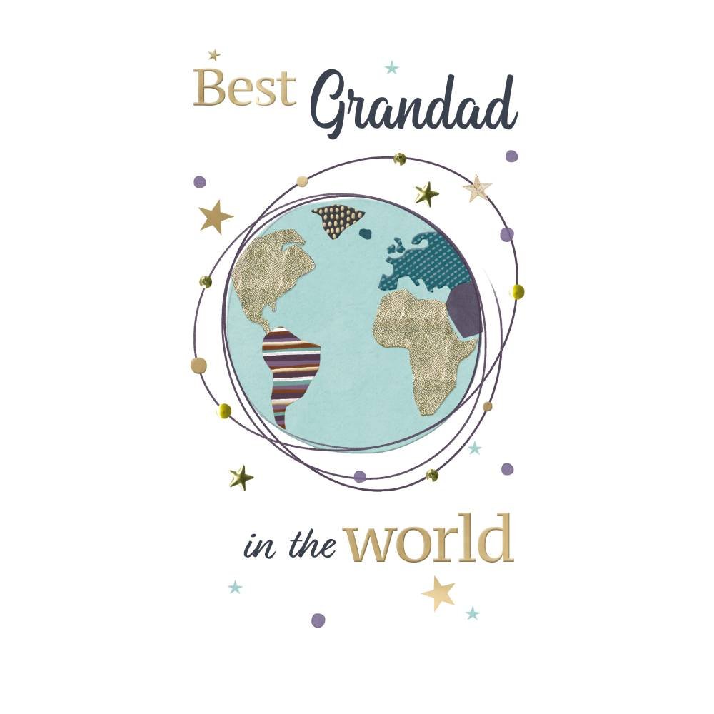 Grandad - World Birthday Card - Glasswells