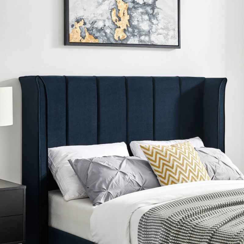 Phoenix Bed Frame Navy Blue - Glasswells