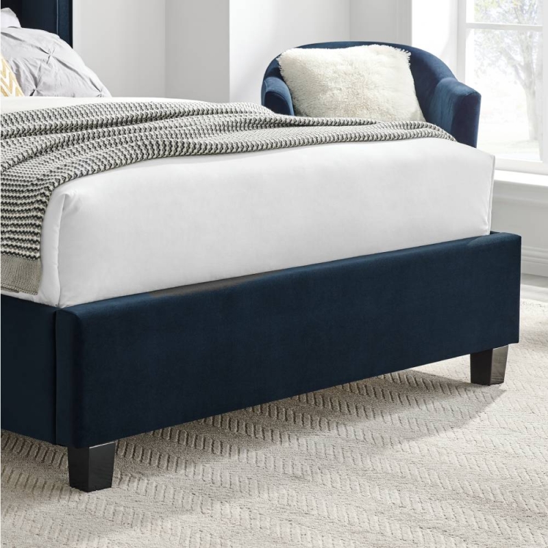 Phoenix Bed Frame Navy Blue - Glasswells