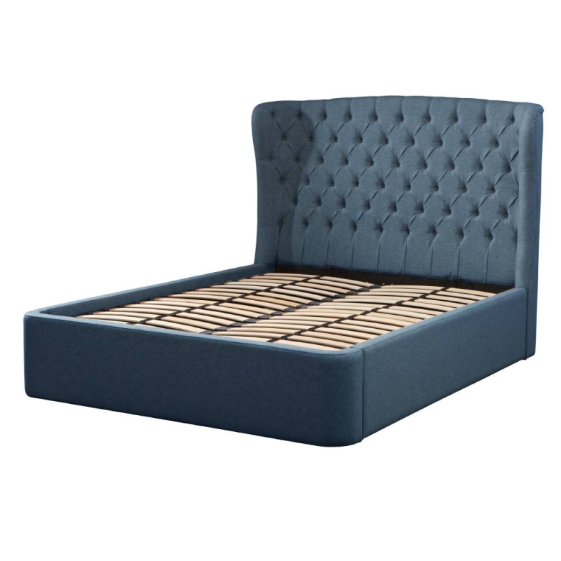 Holcot Ottoman Bed Frame Shetland Navy - Glasswells